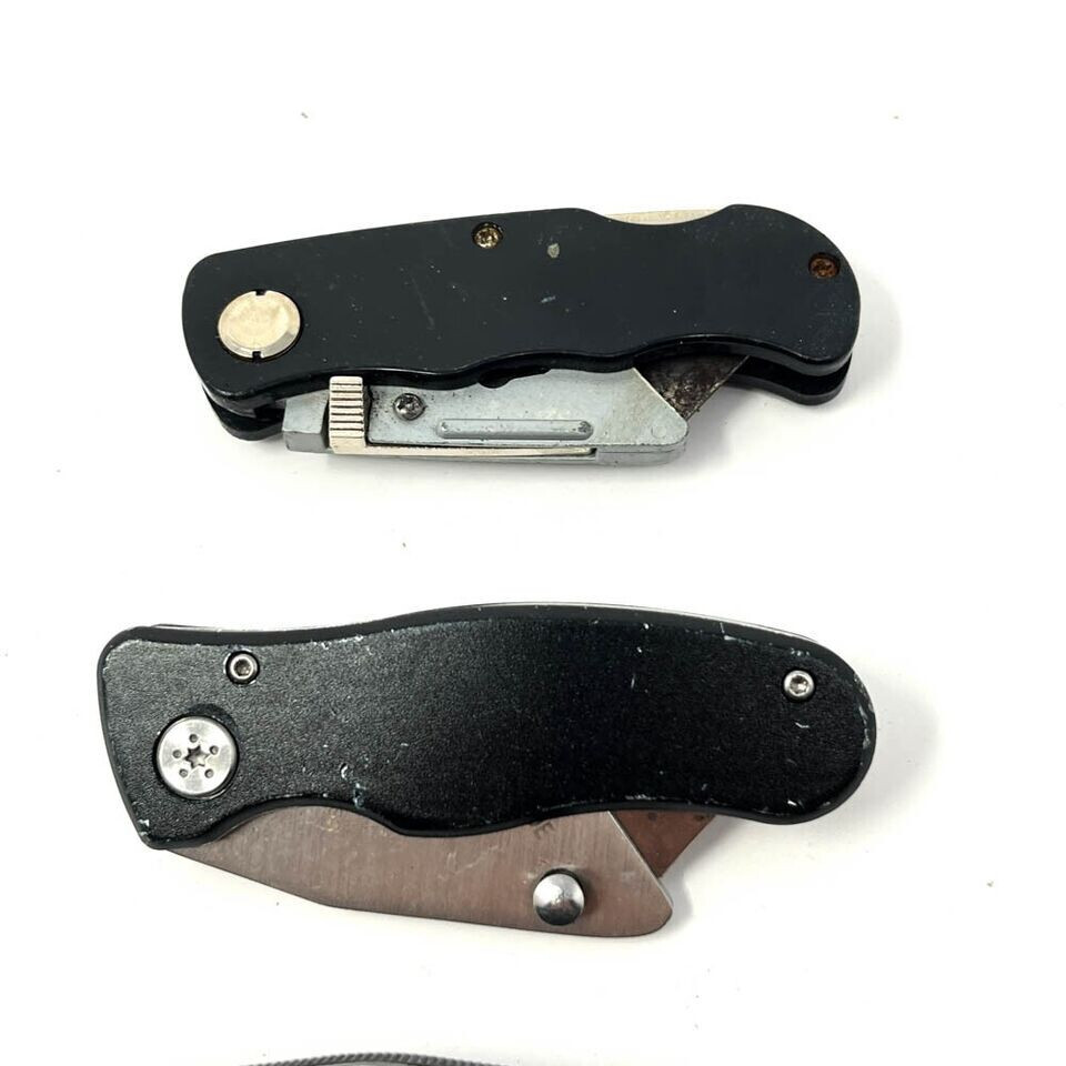 4 Pcs Sheffield, Hyper Tough and Assorted Utility Knife, Folding, Box ...