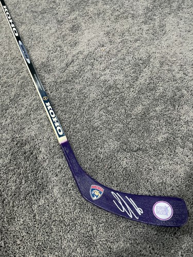 ALEKSANDER BARKOV Florida Panthers SIGNED Auto Hockey Fights Cancer ...