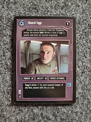 Star Wars CCG Premiere Limited Black Border General Tagge Imperial | eBay