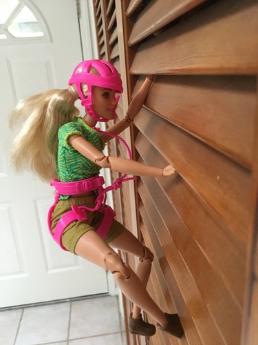 Camping Fun Barbie Made to Move Ultra Flexible Posable Rock Climbing ...