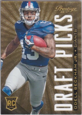 ODELL BECKHAM JR. ROOKIE CARD 2014 Prestige RARE $$ GOLD VARIATION ...