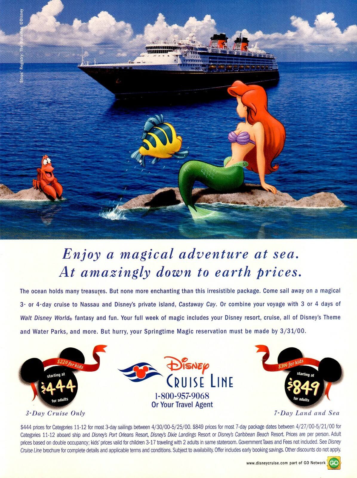 Disney Cruise Line Arial Advertisement | eBay