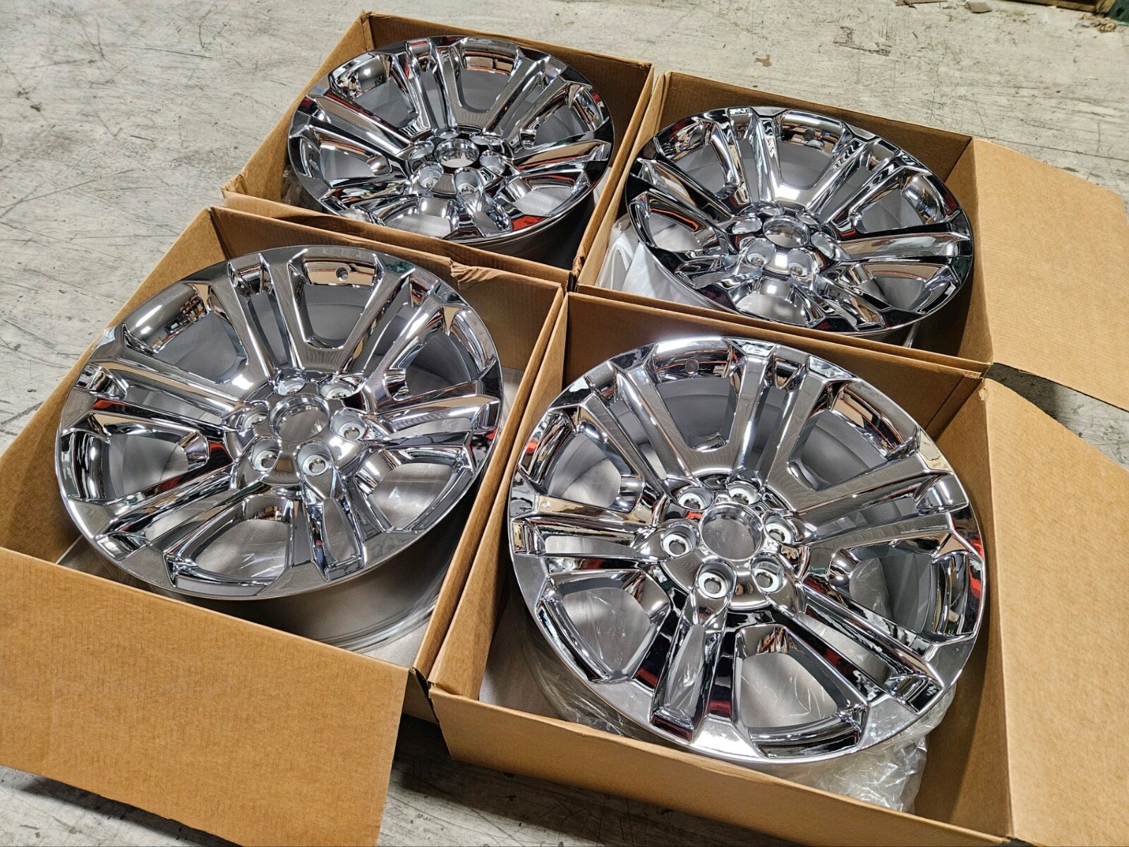 2014-2020 General Motors 22x9 Alloy Chrome 6 Spoke Wheels 84346101 IN ...