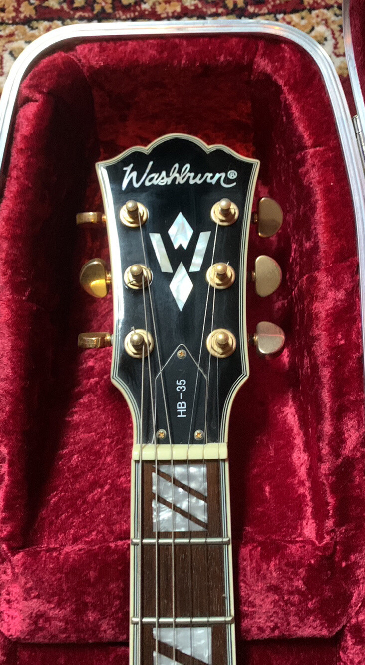 Washburn HB-35 Red Semi-Hollow Body Electric Guitar (with Case) | eBay UK
