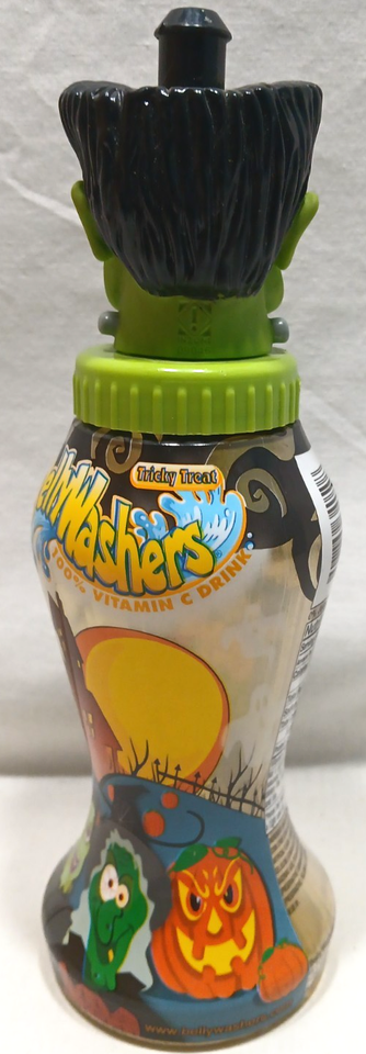VINTAGE Belly Washers Graveyard Gang "GREEN FRANKENSTEIN" Drink Bottle ...