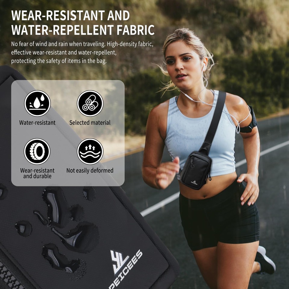 Small Crossbody Bag for Men Women Mini Sling Bag Travel Running Phone ...