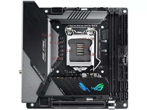 ASUS ROG STRIX Z490I Gaming Motherboard Intel Z490 Mini-ITX LGA 1200 2× ...