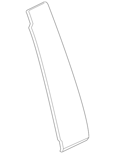 Genuine GM Rear Passenger Side Door Window Frame Front Applique ...