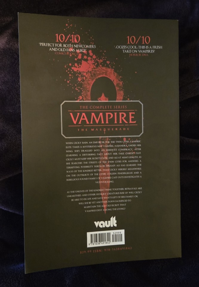 Vampire: The Masquerade - The Complete Series Graphic Novel Red Cover ...