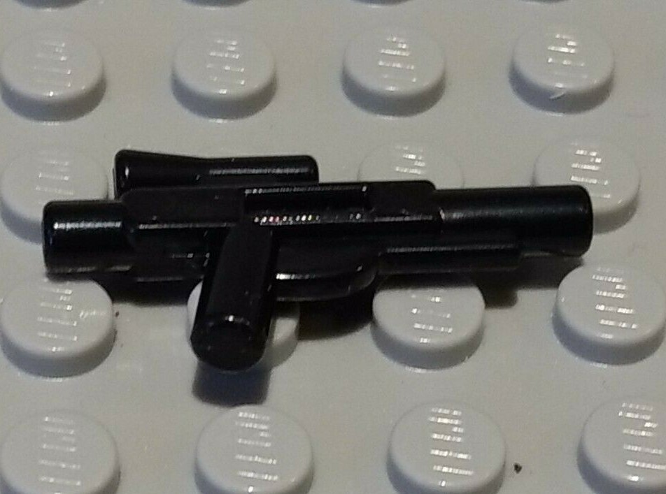LEGO Star Wars Minifig Weapon Blaster Short Gun Black Part No 58247 Ep ...
