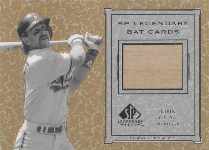 2001 SP Legendary Cuts - Legendary Bats Robin Yount #B-RY (MEM) for ...