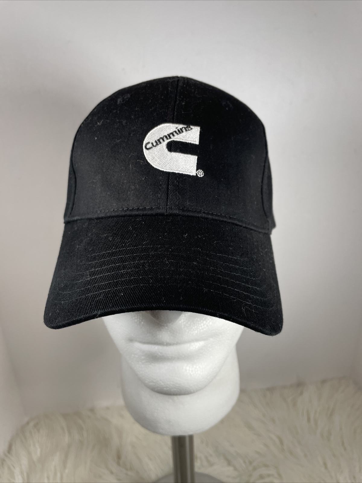 Cummins Diesel Engines Embroidered "C" Logo Black & White Cap/Hat ...