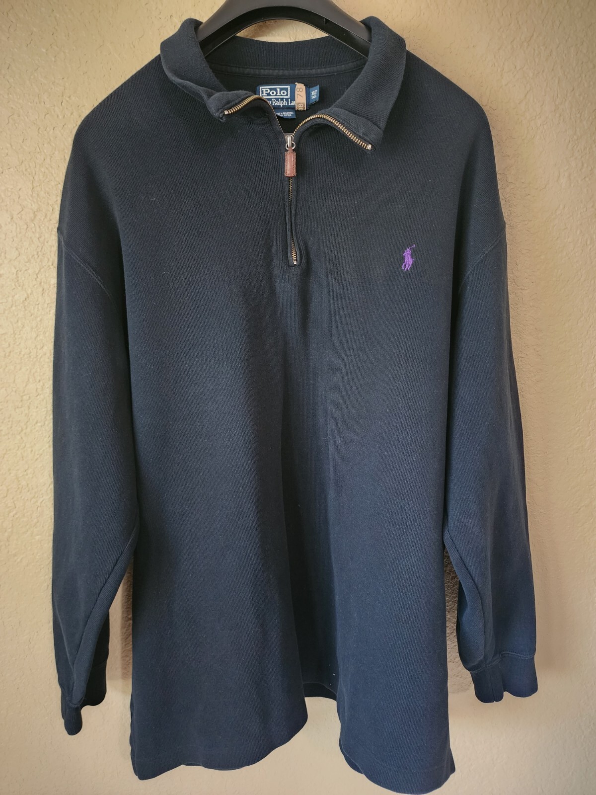 Polo Ralph Lauren Mens Sz XLT Tall Black Long Sleeve … - Gem