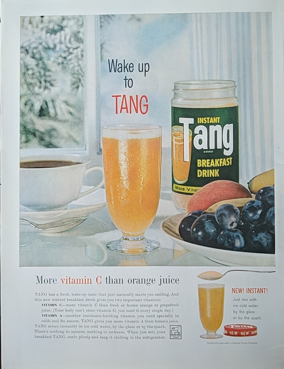 1959 Food Beverage Tang Mix Breakfast Drink, Vitamin C | eBay