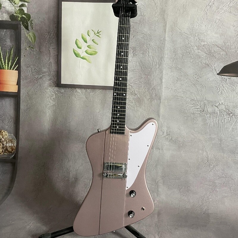 Metallic Pink Firebird Electric Guitar H Pickup White Pickguard ...