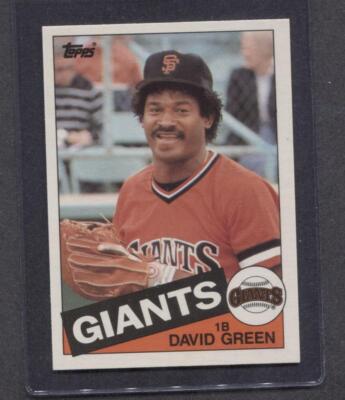 1985 Topps Traded #41T David Green (Giants) Nm/Mt (Flat Rate Ship) A1 ...