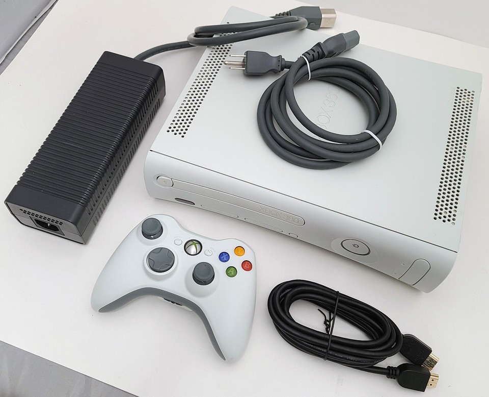 Microsoft XBox 360 Core Matte White Video Game Console Gaming System ...