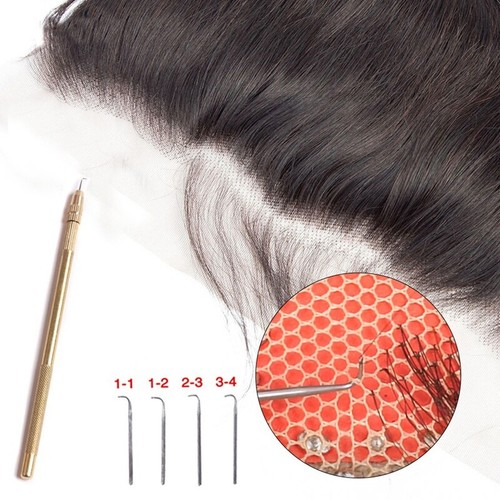 1X(5Pcs Wig Hair Ventilating Needle for Wig Making Crochet Tools Repair ...