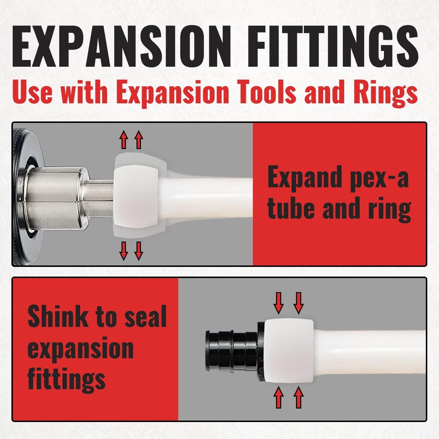 30PCS F1960 Pex A Poly Expansion Fittings 1/2" Coupling for PEX A PIPE ...