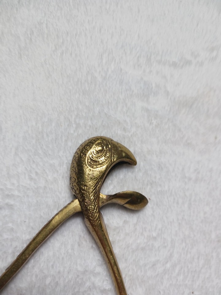 Vintage Solid Brass Parrot Head Nutcracker Nut Cracker Bird | eBay