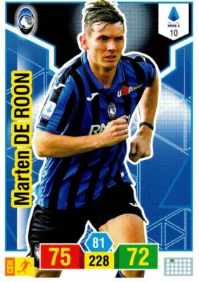 Adrenalyn XL Footballers Panini 2019-2020 Card No. 10 De Roon (Atalanta ...