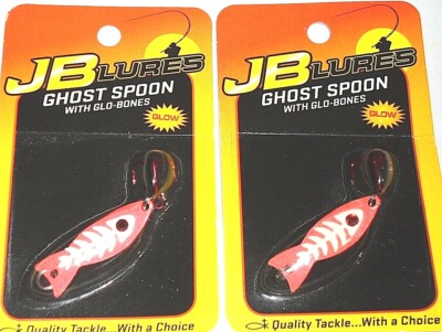 JB Lures 1/8 Glow Ghost Spoon (Lot of 2-Glow Red) | eBay