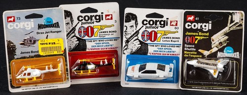 Moonraker & The Spy (Corgi, 1979). Toy Vehicles in Original Packaging ...