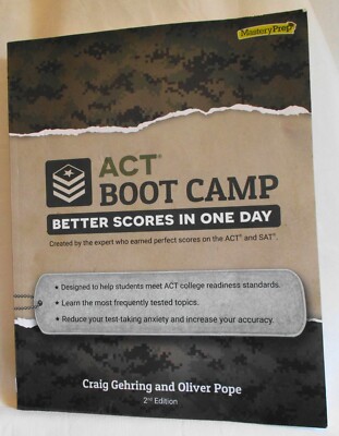 ACT Boot Camp Better Scores in One Day 2nd Edition 2016 PB (SKU# 3152 ...