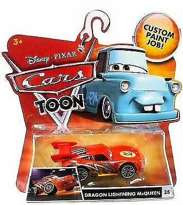 Disney Pixar Cars Toon Dragon Lightning McQueen #35 Diecast Car by ...