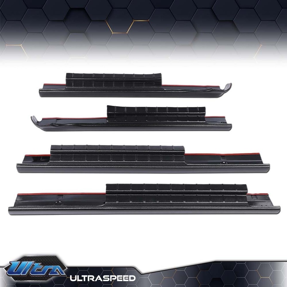 Rocker Panels Guard Black Fit For 14-18 Chevy Silverado/GMC Sierra 1500 ...
