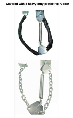 PROGRESSIVE HEAVY DUTY STEEL DOOR SAFETY CHAIN AND SPRING, CRASH CHAIN ...