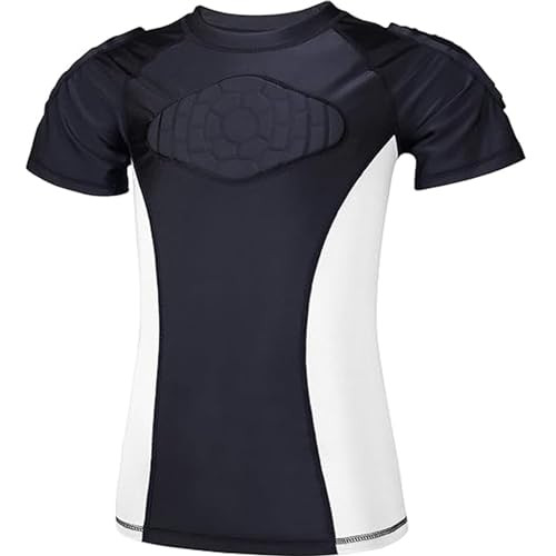Youth Football Padded Shirt Chest Rib Protector Kids Boy Girls ...