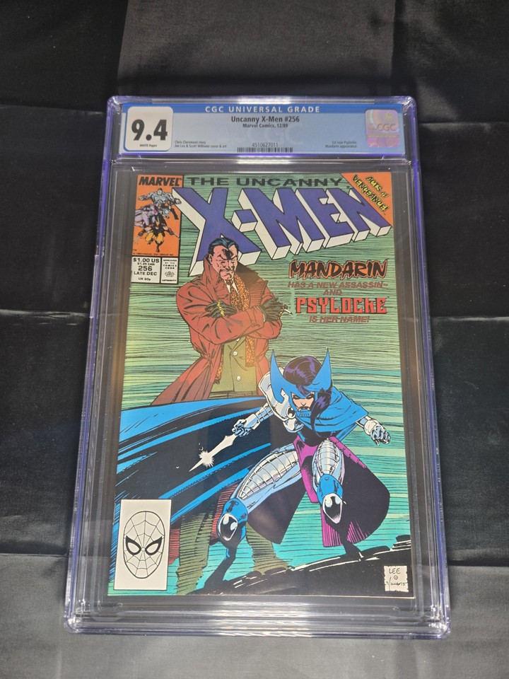 Uncanny X-Men #256 CGC 9.4 1st New Psylocke App. Mandarin 1989 Marvel ...