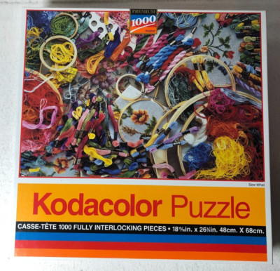 Kodacolor Jigsaw Puzzle "Sew What" 1000 Pieces 1994 No 44444 Brand new ...