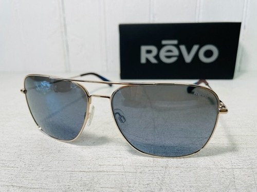 REVO RE1082 04 GY HARBOR Gold Frame w/Graphite POLARIZED Lens Aviator ...