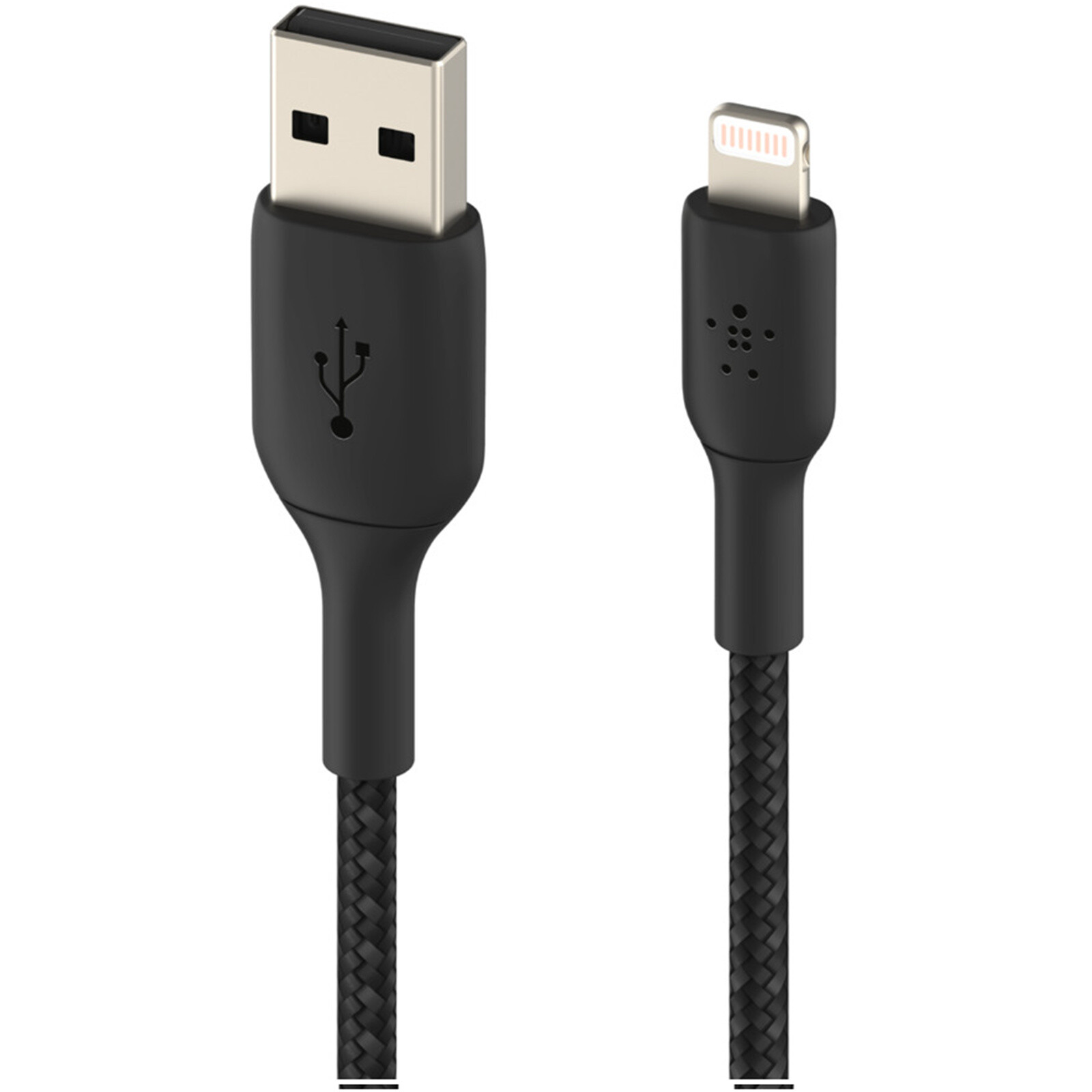 Belkin BoostCharge 2M Lightning to USB-A Braided Cable - Black ...