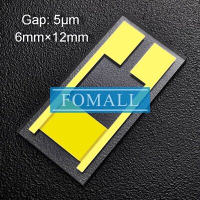 QTY:5 New 5μm transparent interdigital electrode quartz glass MEMS 6*12 ...