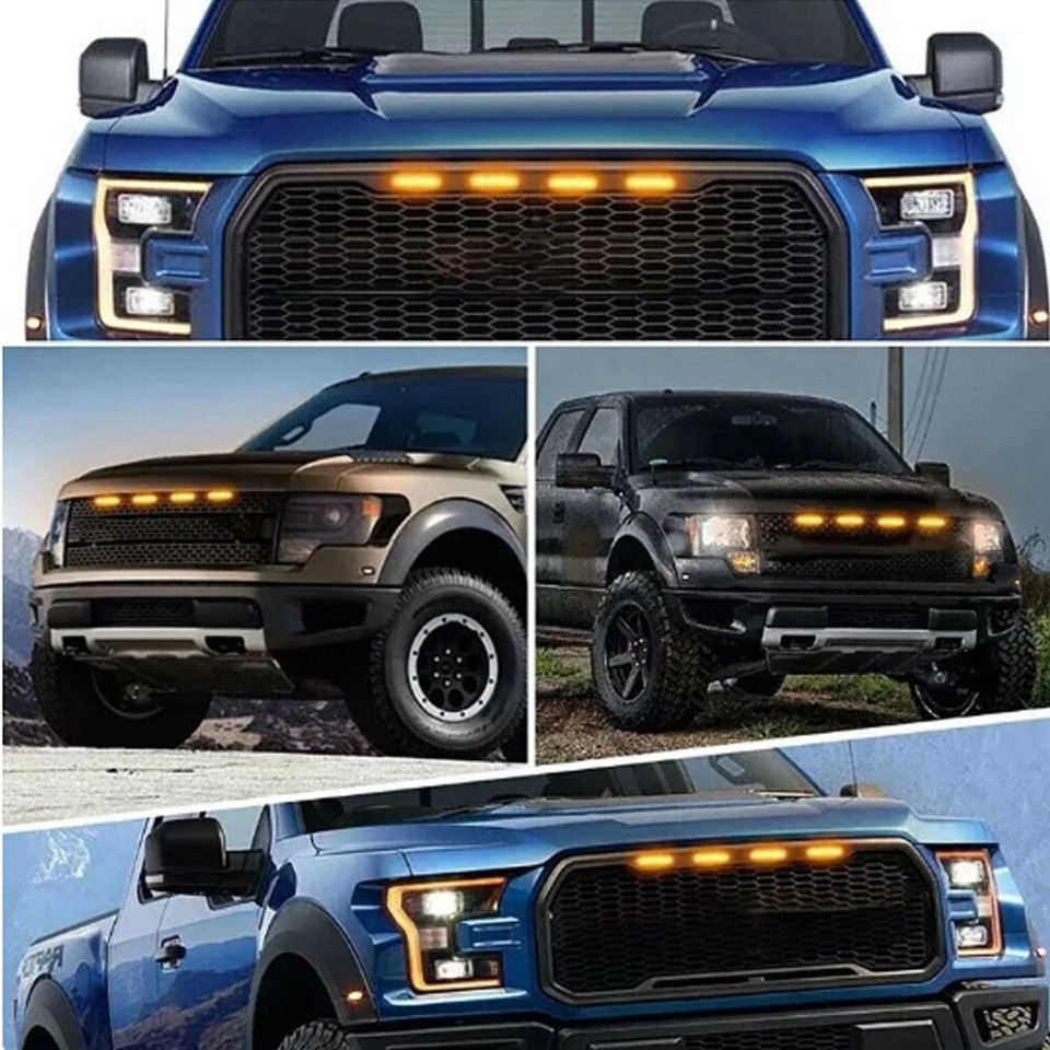 1 Set Universal For Ford Toyota Truck Raptor Style LED Amber Front ...