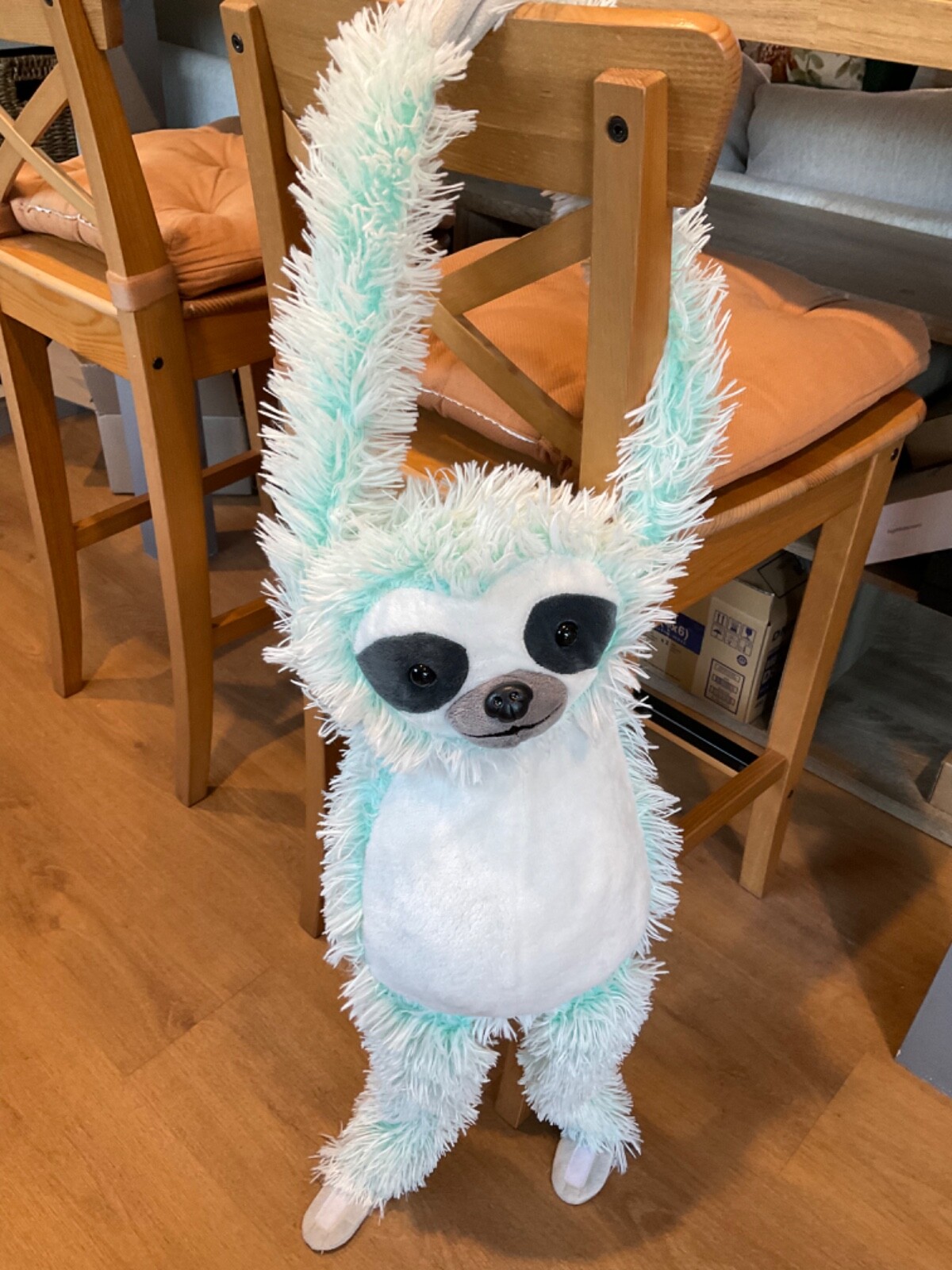 Large Green Target Sloth Plush Toy Dangly Stuffed Animal 75cm Tall | eBay