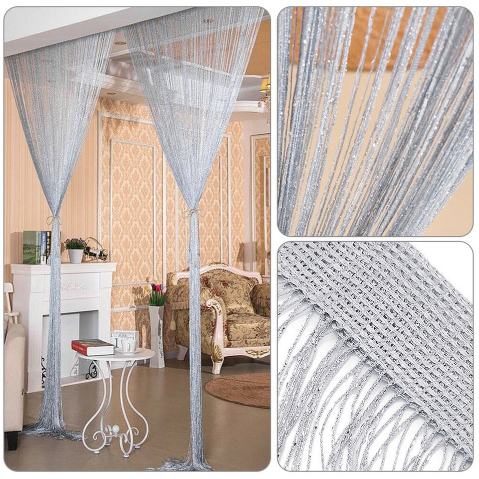 Decor Tassel String Curtains Patio Net Fringe Door Windows Divider ...