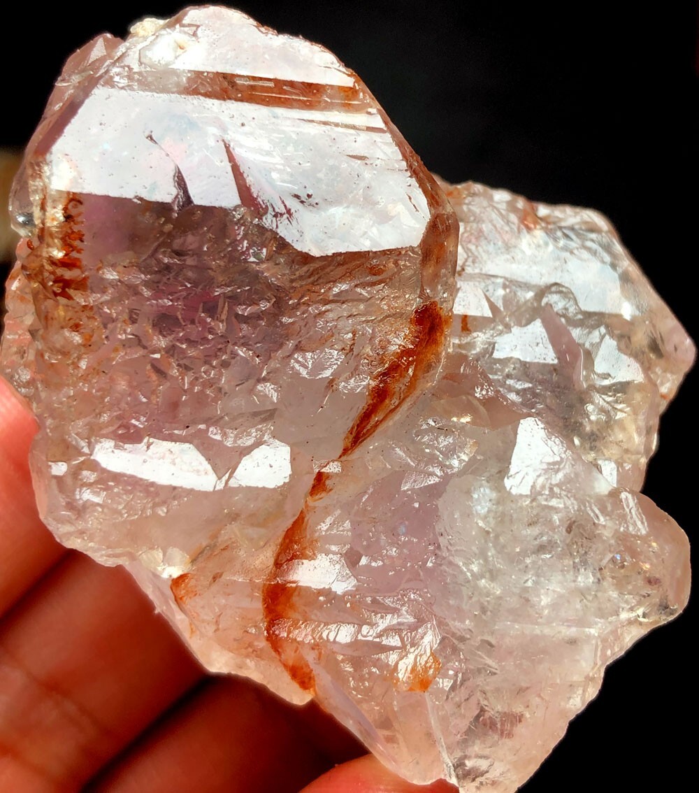 88g Lavender Amethyst!Super Skeletal FENSTER Golden Enhydros Quartz ...