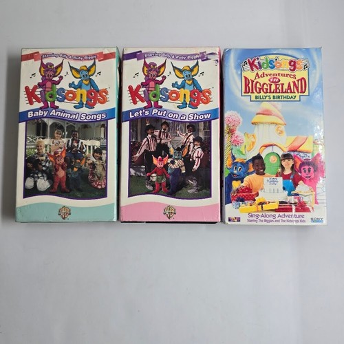 Kidsongs VHS Tape Lot of 3 Baby Animal Songs, Lets put on a show ...