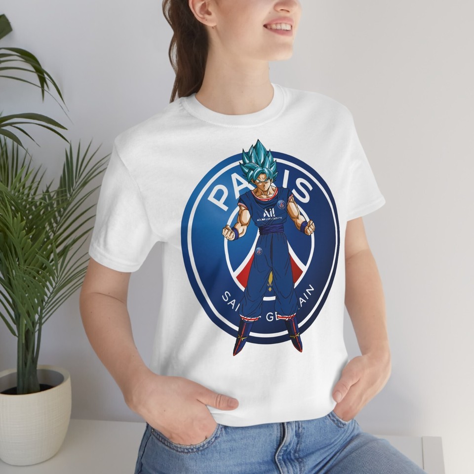 T-Shirt SON GOKU Dragon Ball Z PSG Paris Saint Germain Tee Shirt ...