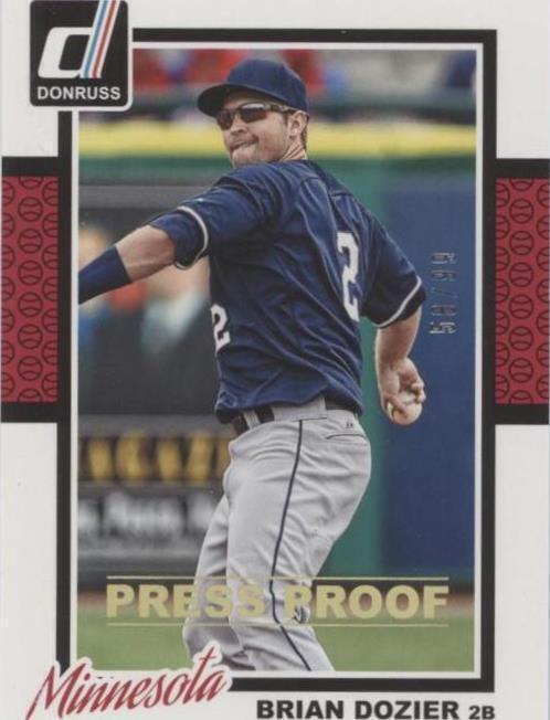 2014 Panini Donruss - Brian Dozier #314 Press Proof Gold /99 for sale ...
