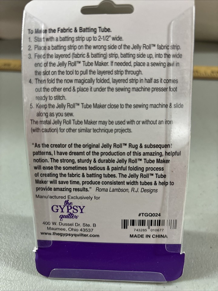 Jelly Roll™ Tube Maker - Easily Fold and Create Fabric and Batting ...