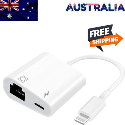 Lightning to Ethernet Adapter, [Apple Mfi Certified] 2 in 1RJ45 ...
