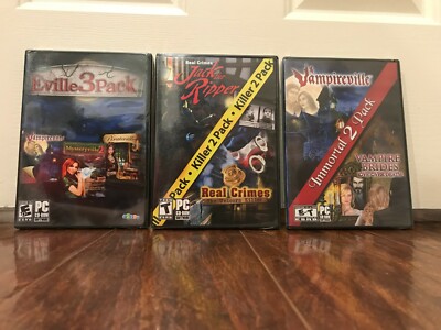 lot of 7 mystery gothic adventure computer games on 3 cd-roms --- new ...