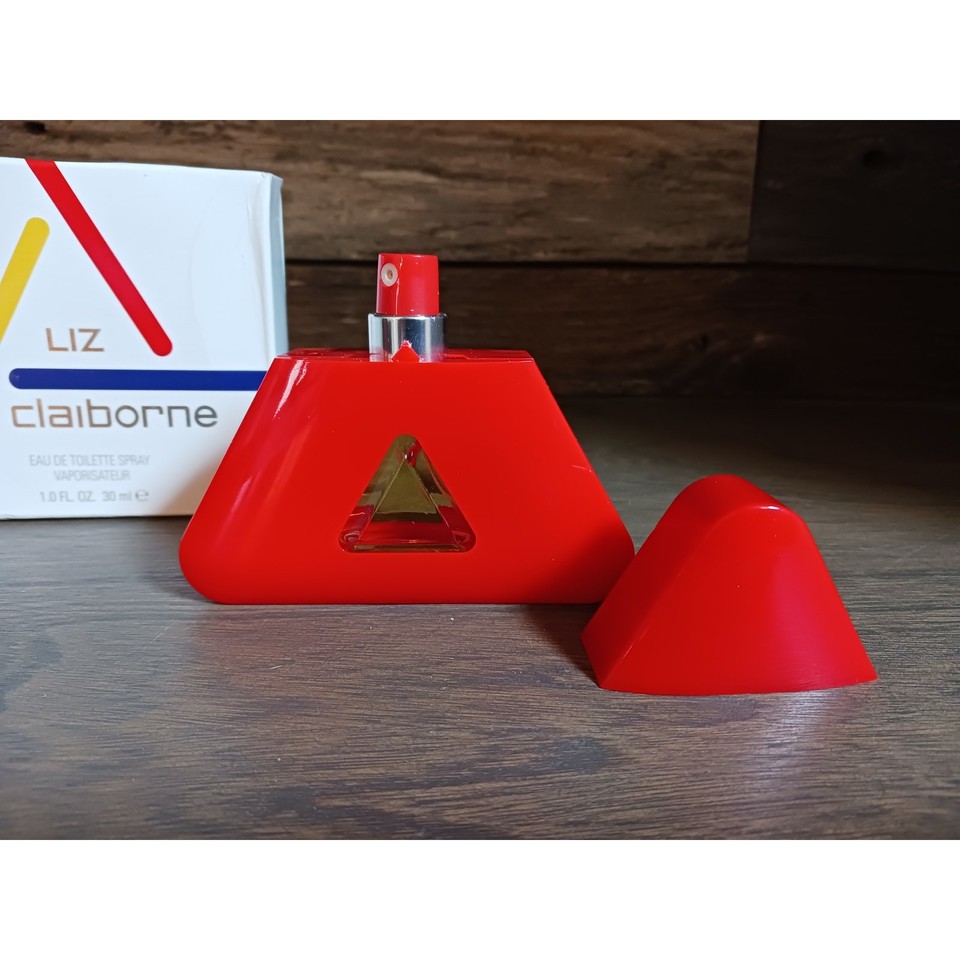 Vintage 90s Liz Claiborne Perfume Red Triangle 1oz New | eBay