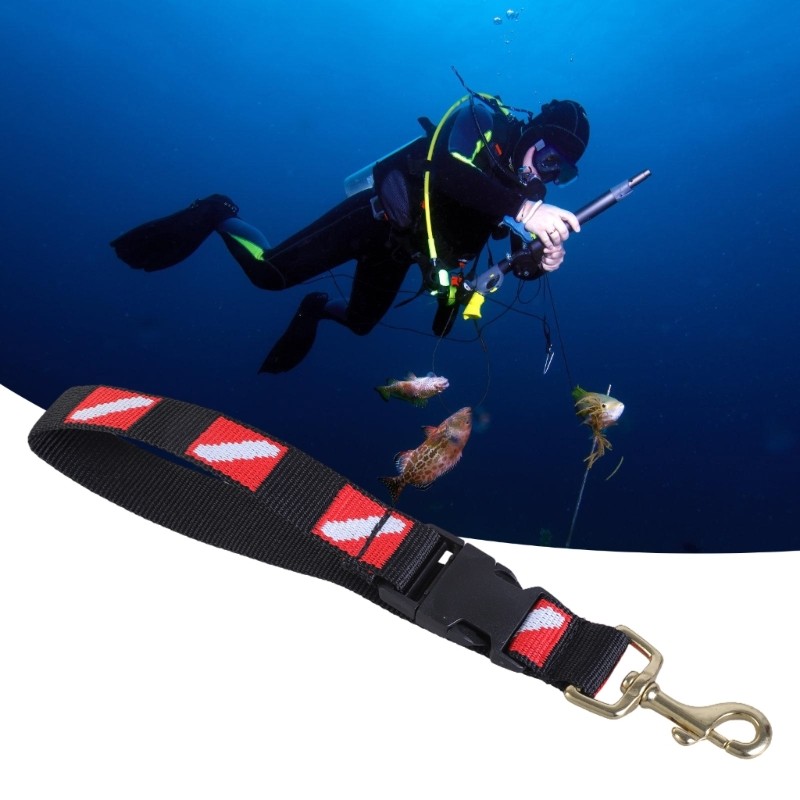 BCD Diving Clip Diving Flags Strap Webbing Strap Lanyard For Secure ...