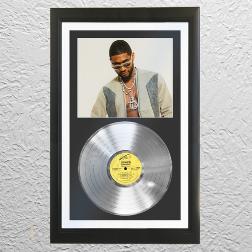 Usher Raymond Platinum Vinyl Record LP Album UnSigned Framed Music ...
